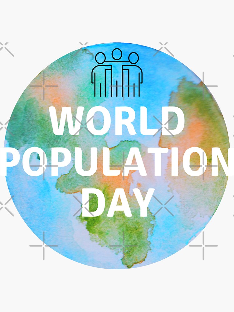 "World Population Day" Sticker for Sale by coolestcool | Redbubble