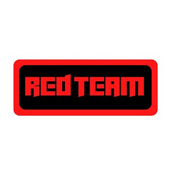"Red Team" Sticker for Sale by Lotfo | Redbubble