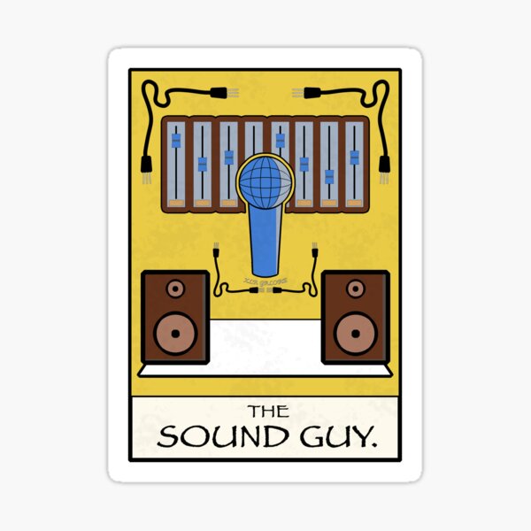 "Theatre Sound Tarot Card" Sticker for Sale by Callum-Watson | Redbubble