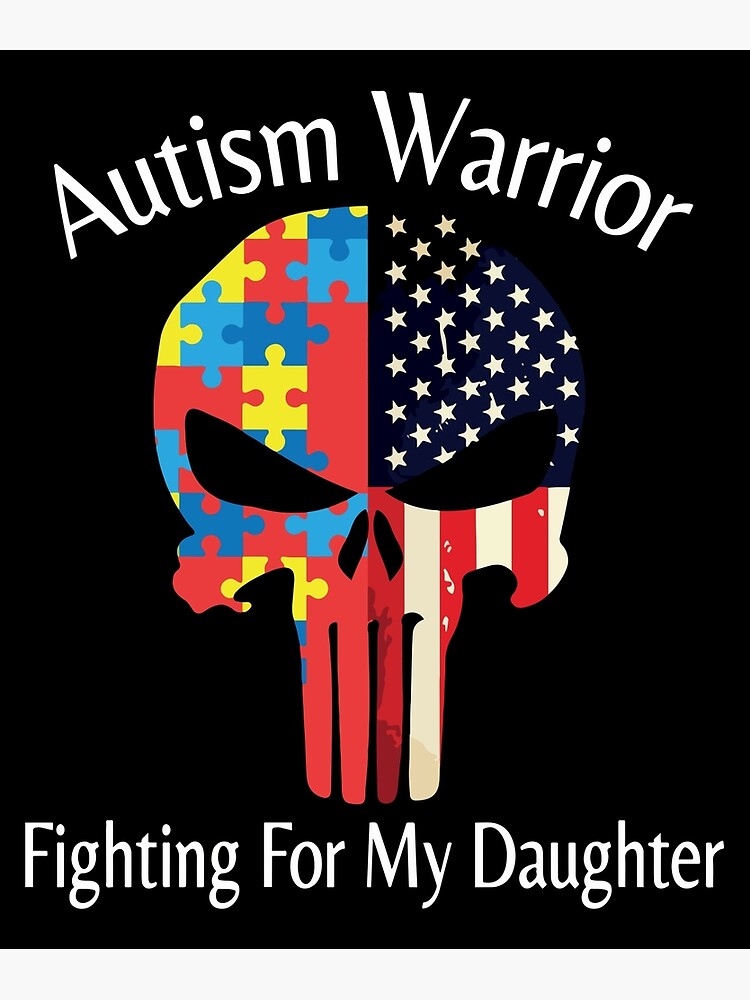 Lámina fotográfica «Autism Warrior Fighting for My Daughter Feliz día ...