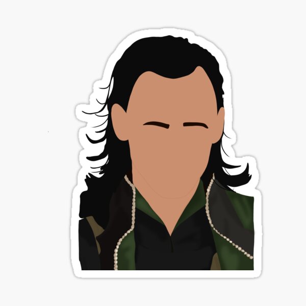 "Loki" Sticker for Sale by Marianaechev | Redbubble