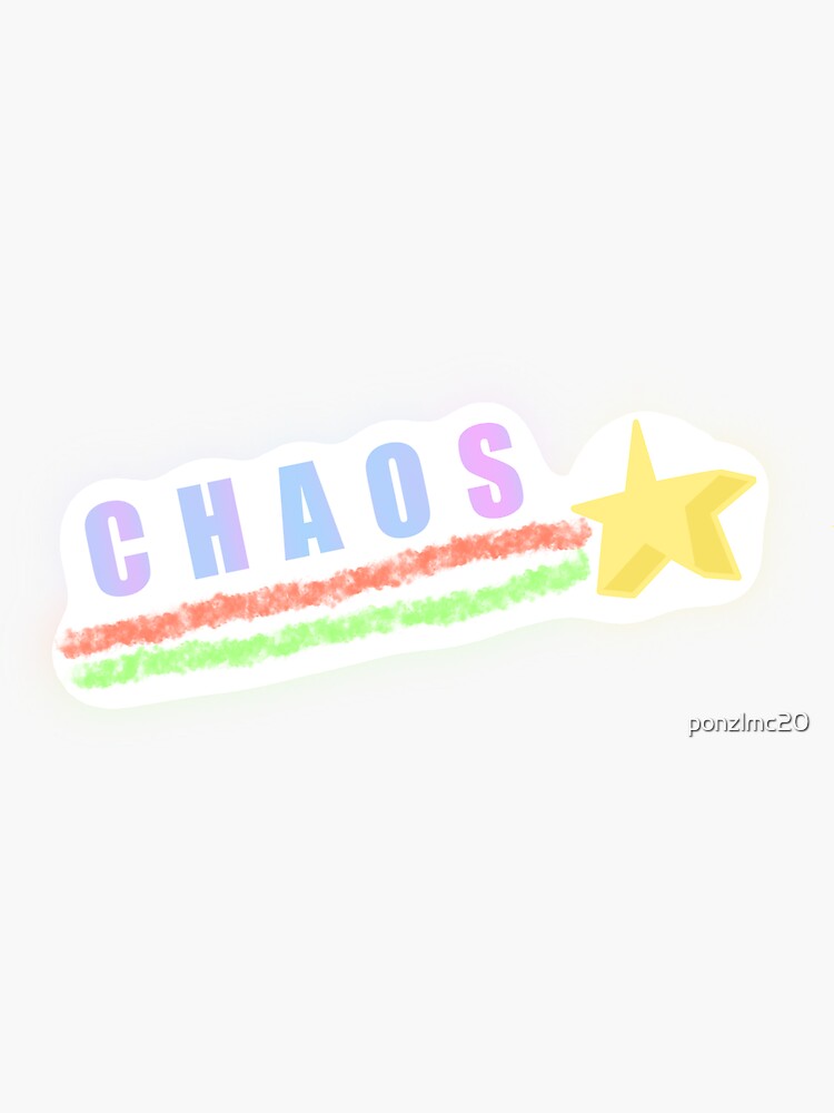 "Chaos Meme " Sticker for Sale by ponzlmc20 | Redbubble