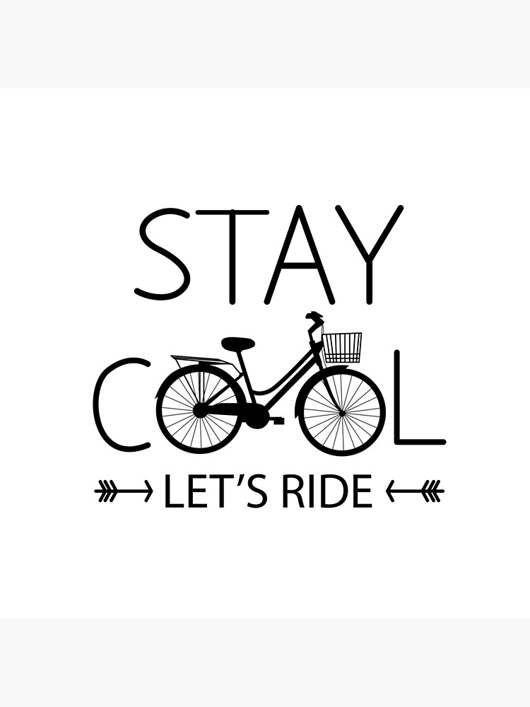 "Stay Cool let's ride" Poster for Sale by Zizoudidou | Redbubble