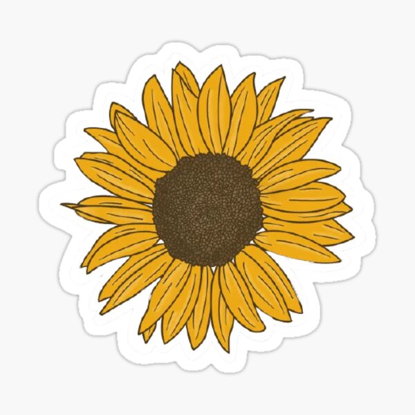 "sunflower sticker" Sticker for Sale by Supersedra2007 | Redbubble