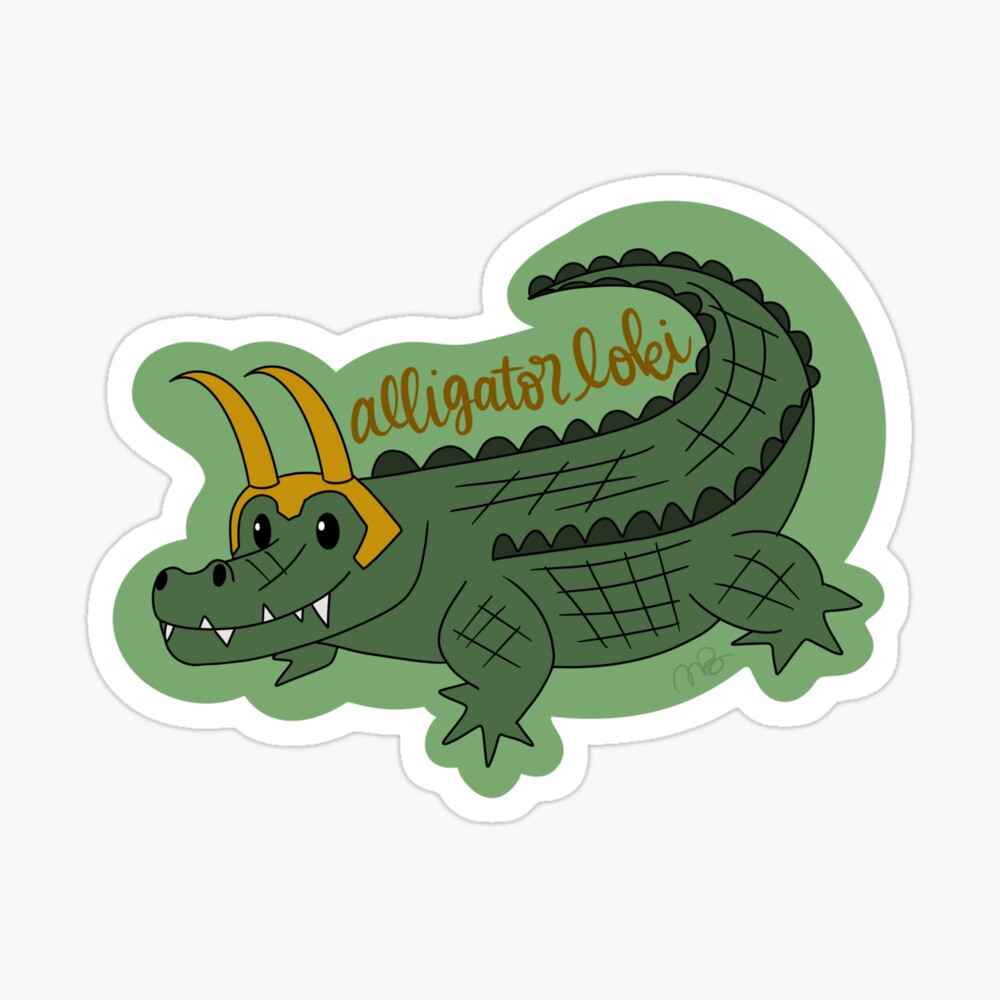 Chibi Cute Alligator Stickers and Magnets Paper & Party Supplies ...