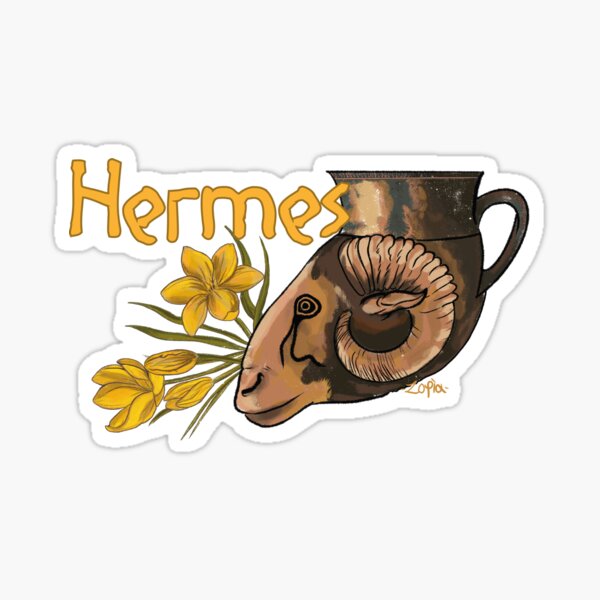 "Hermes " Sticker by ArchaeoArtist | Redbubble