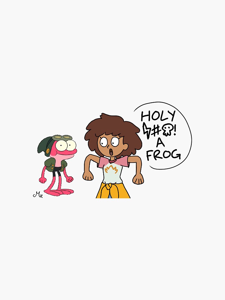 "Amphibia Anne and Sprig Meme" Sticker for Sale by rhythmprism | Redbubble