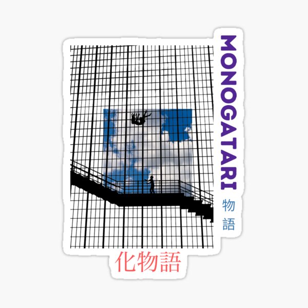 "Monogatari || Senjougahara falling" Sticker for Sale by AnardArt ...
