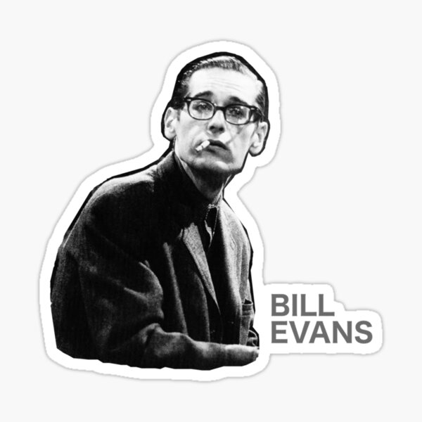 "Bill Evans " Sticker for Sale by BirgittMoll | Redbubble