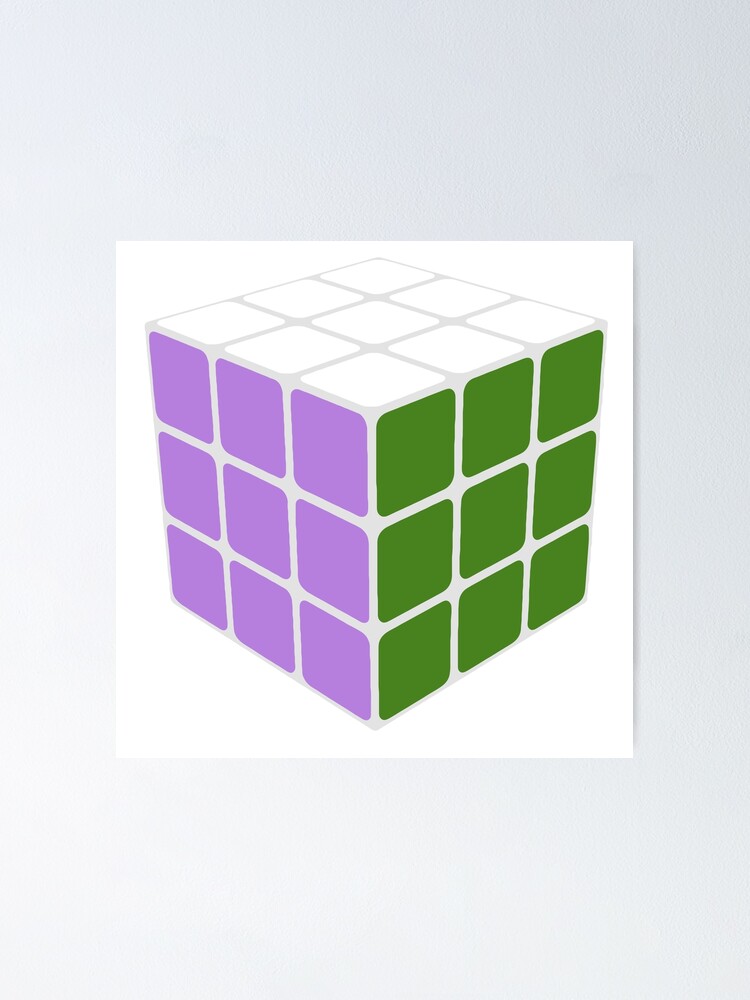"Genderqueer Pride Cube" Poster by nebulaminer | Redbubble