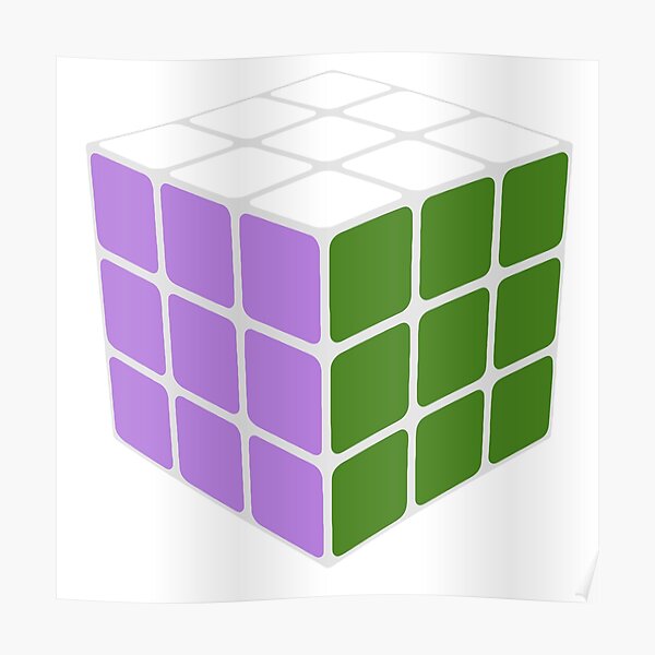 "Genderqueer Pride Cube" Poster by nebulaminer | Redbubble