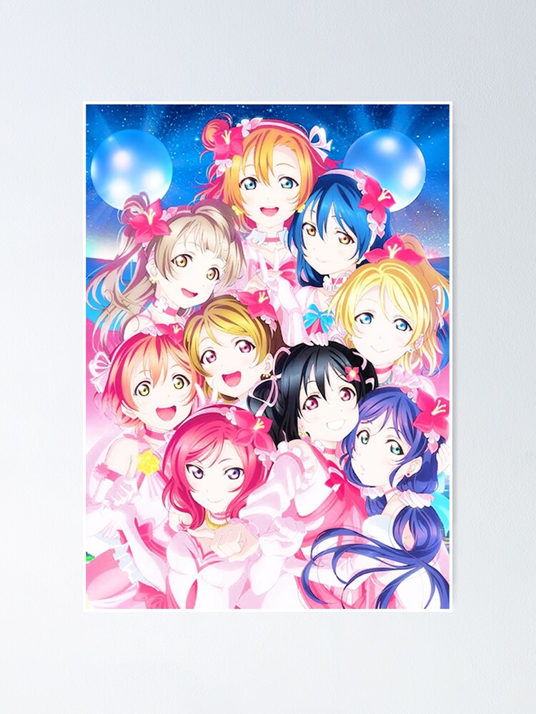 "Love live - μ's!" Poster for Sale by egodang | Redbubble