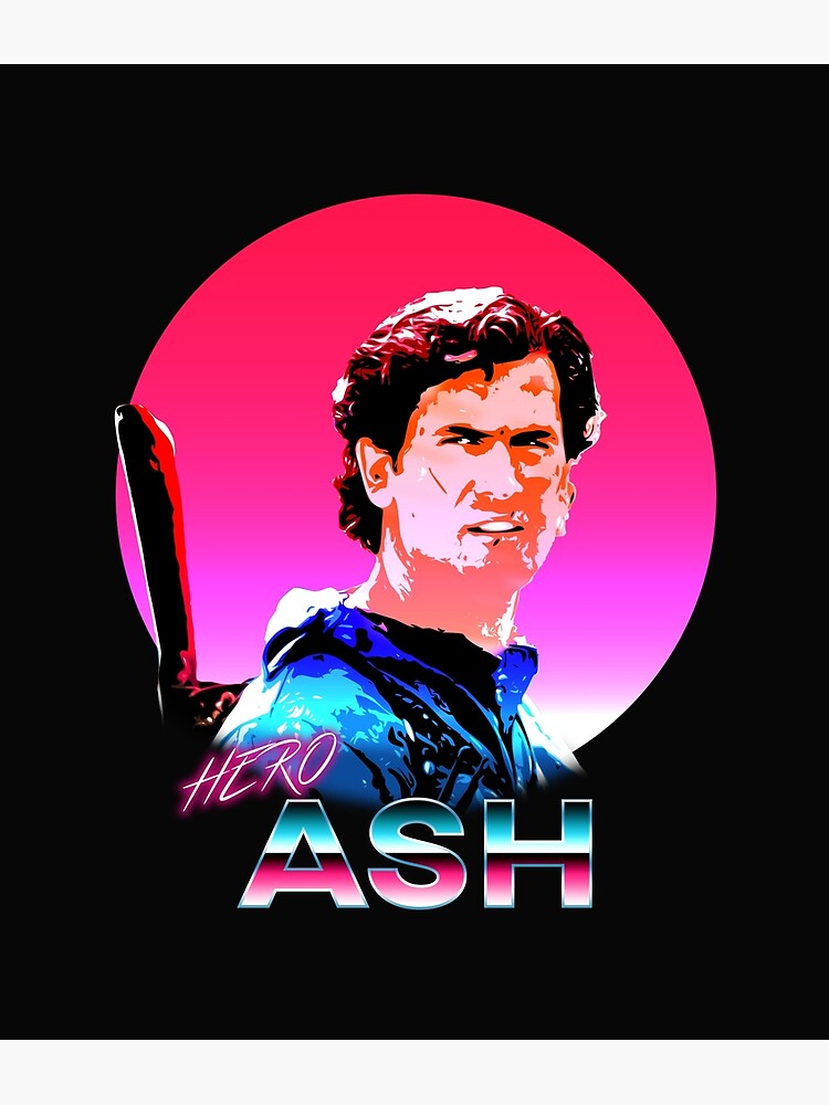 "Hero Ash Retro" Poster by GhostNC | Redbubble