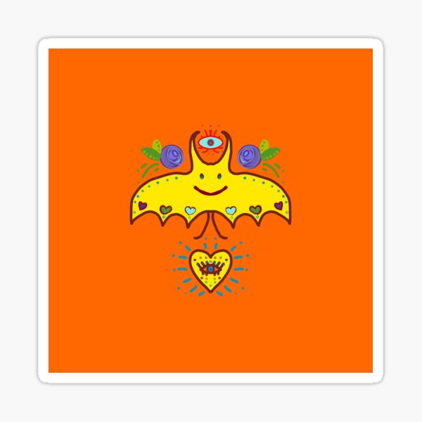 "Batty" Sticker for Sale by WoodOctopus | Redbubble