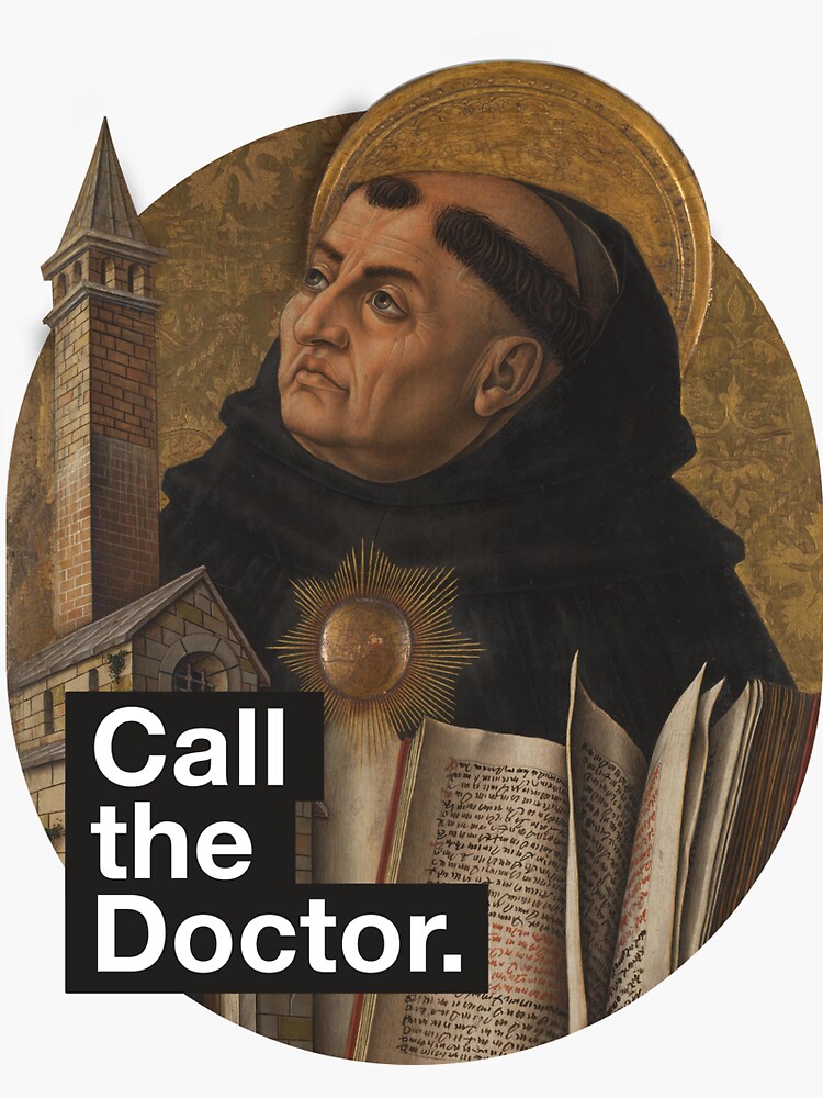 "St. Thomas Aquinas, the Angelic Doctor" Sticker for Sale by dicastery ...
