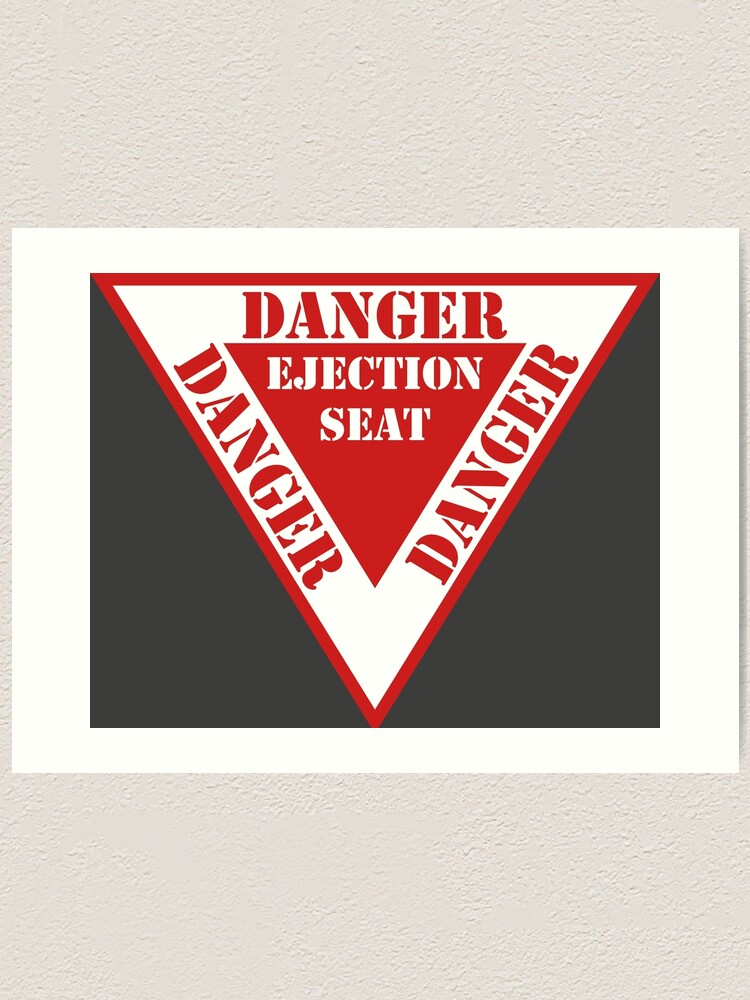 "Jet ejection seat logo decal" Art Print for Sale by crossesdesign ...