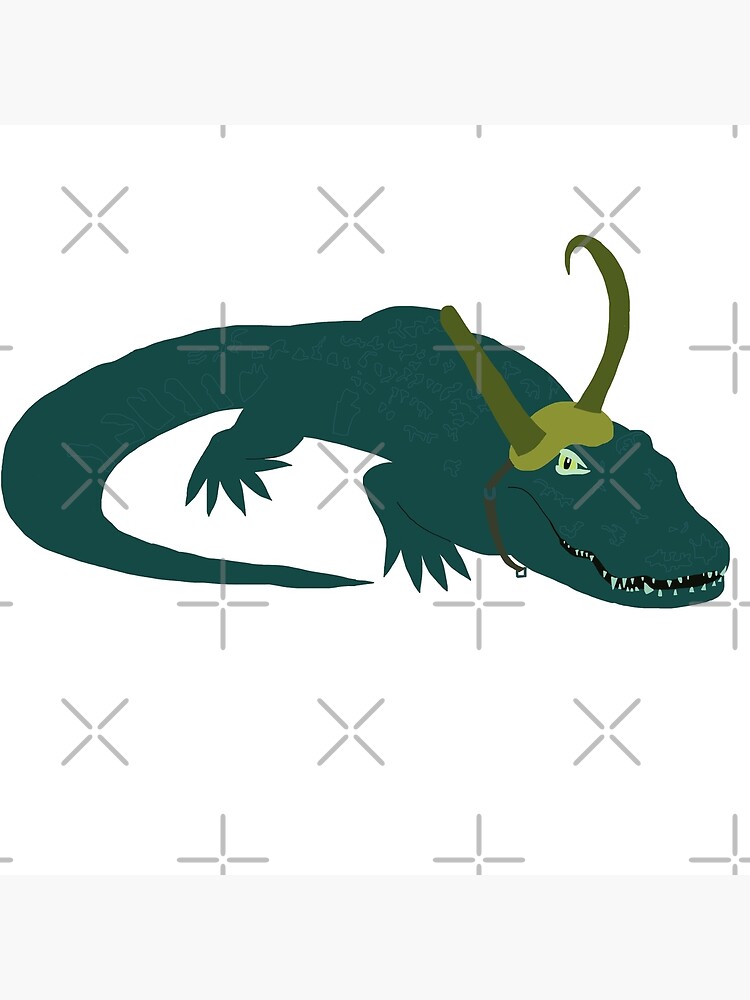 "alligator loki / croki" Poster by rubeesk8 | Redbubble
