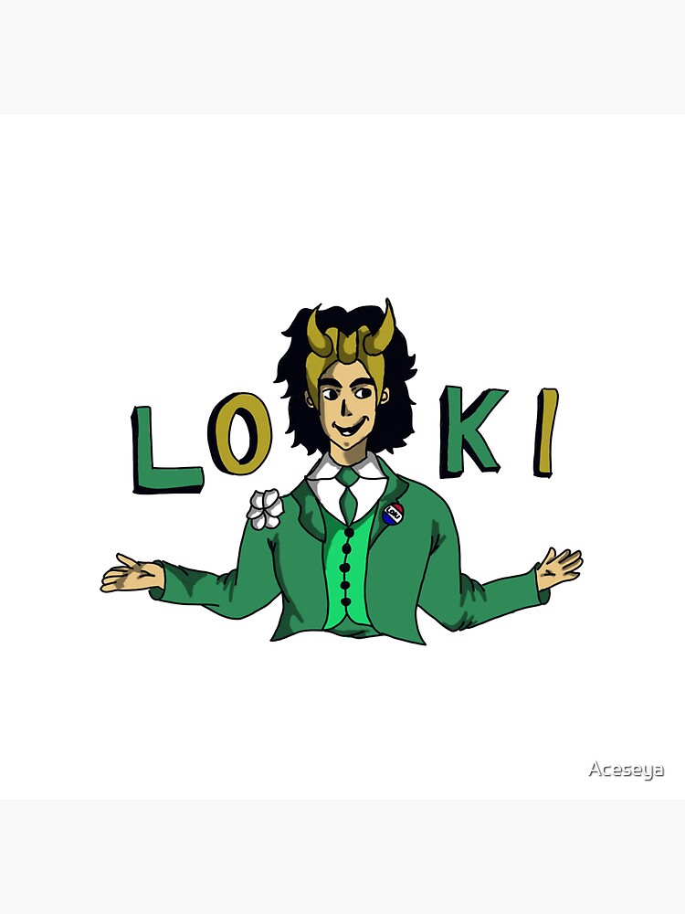 "Loki president " Sticker for Sale by Aceseya | Redbubble