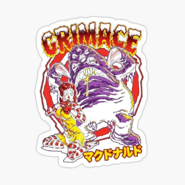 "Grimace" Sticker for Sale by BloomB6 | Redbubble