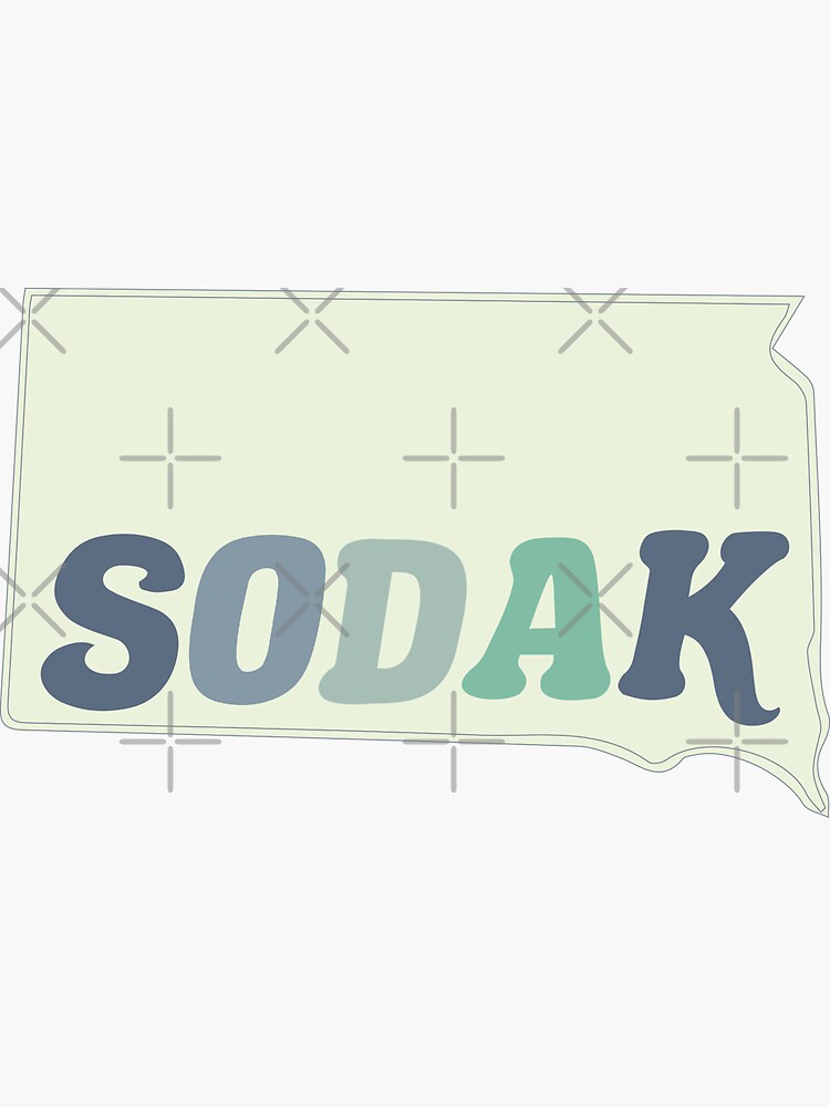 "Sodak" Sticker for Sale by Nestledlife | Redbubble
