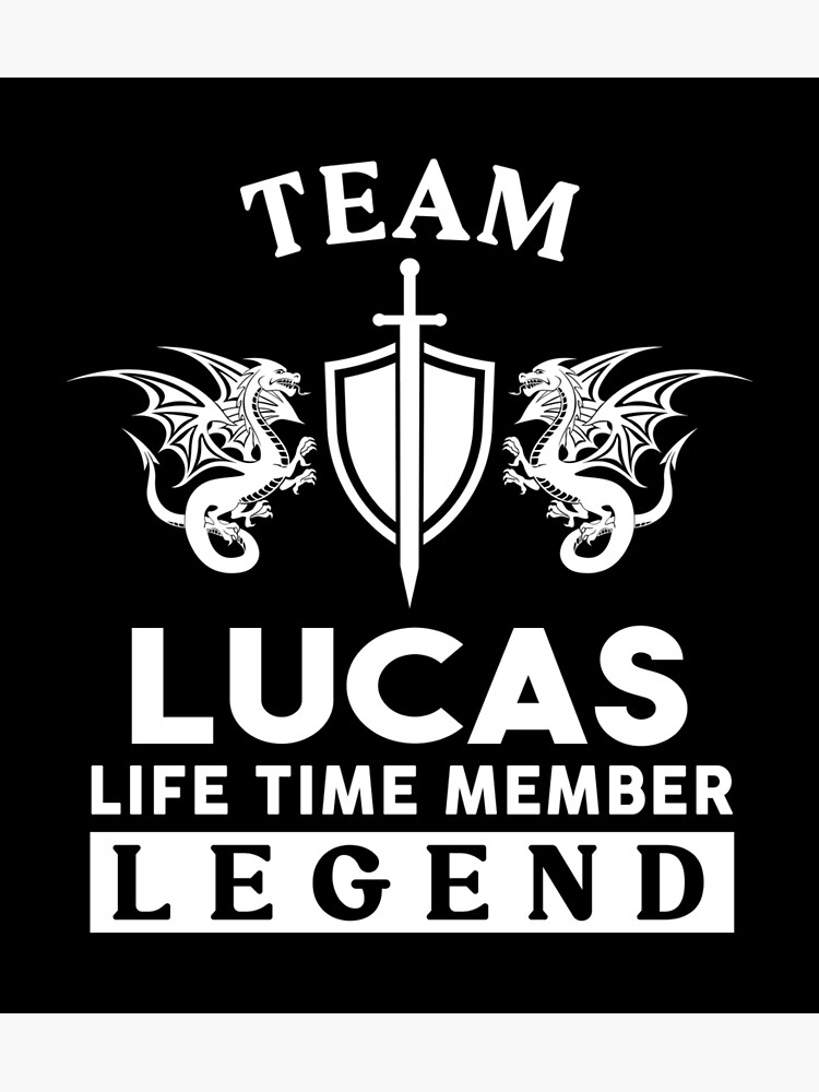 Póster «Camiseta con nombre de Lucas - Camiseta con artículo de regalo ...