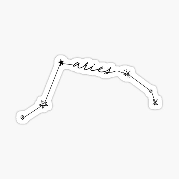 "Aries Symbol" Sticker for Sale by HorosLover | Redbubble