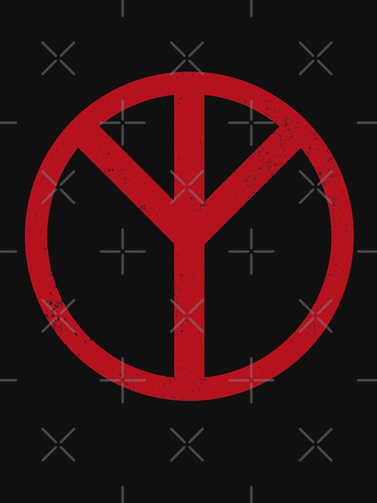 "Reverse Peace Sign Deadly Premontion Horror film retro Halloween ...