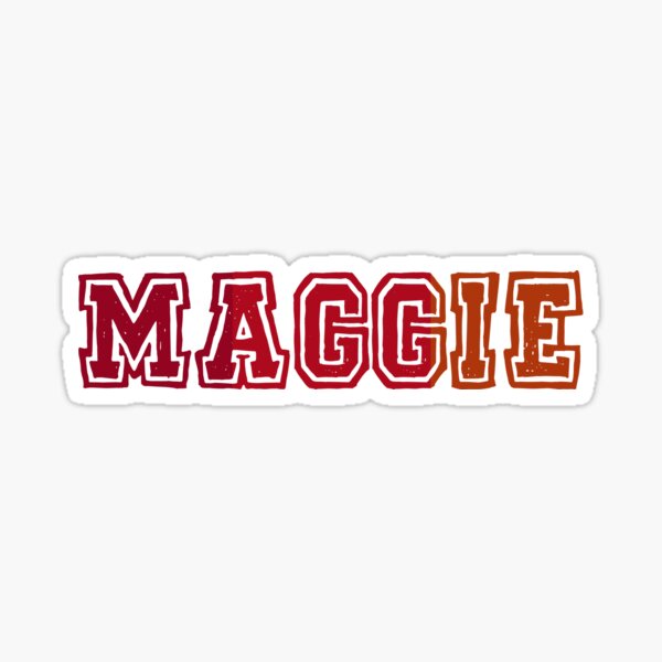 "MAGGIE" Sticker for Sale by ruviogevio | Redbubble