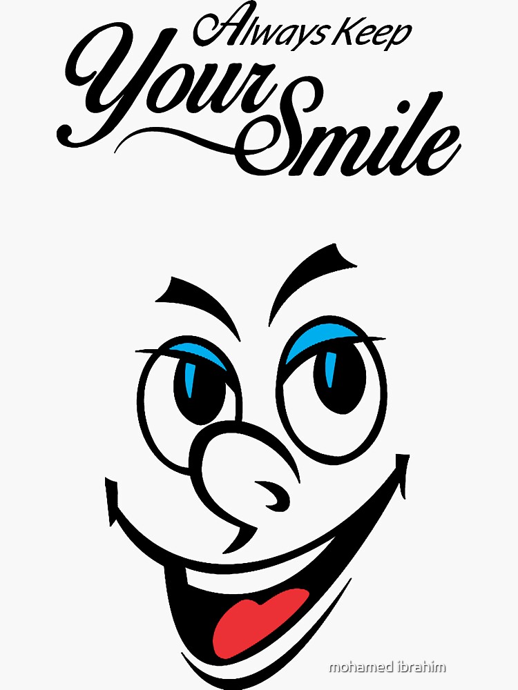 "always keep your smile Smile face" Sticker for Sale by pharaoh-egypt ...