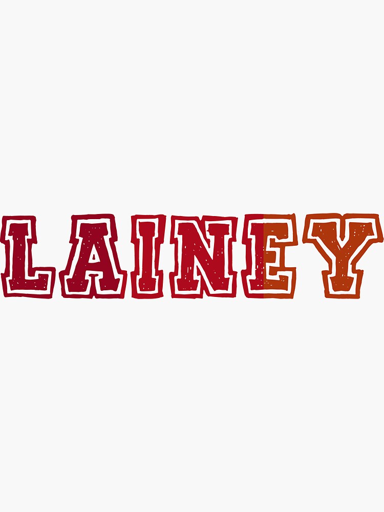 "LAINEY" Sticker for Sale by ruviogevio | Redbubble