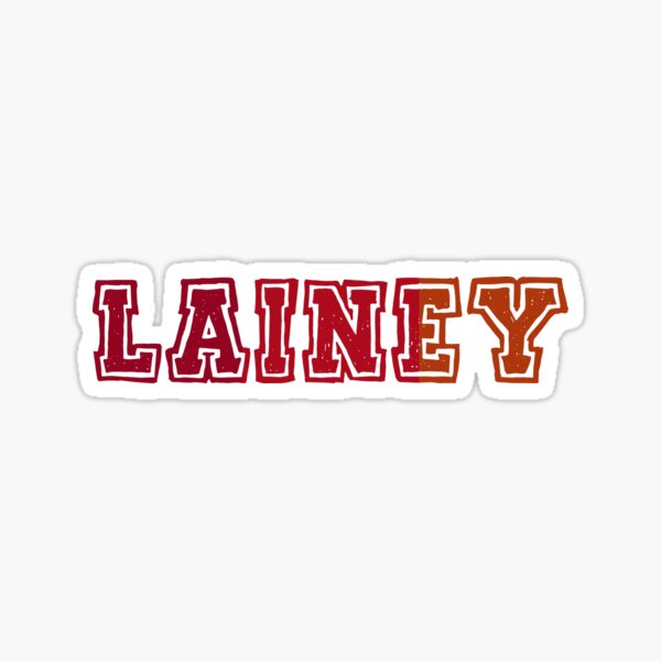 "LAINEY" Sticker for Sale by ruviogevio | Redbubble