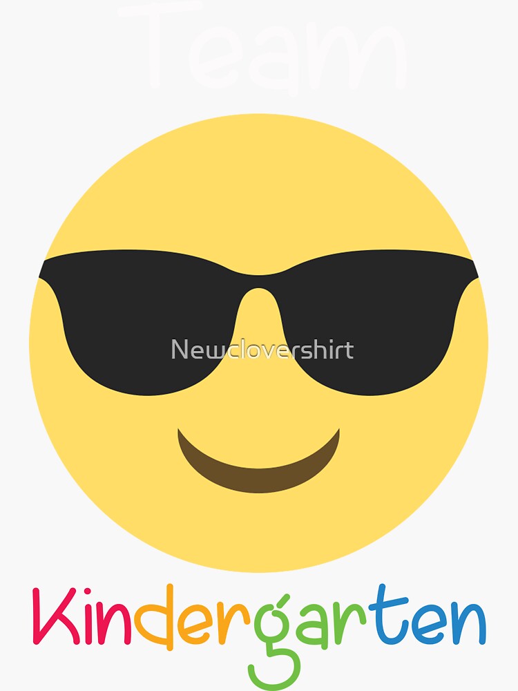 " Cute Team Kindergarten Emoji Teacher Student Back To School Gift ...