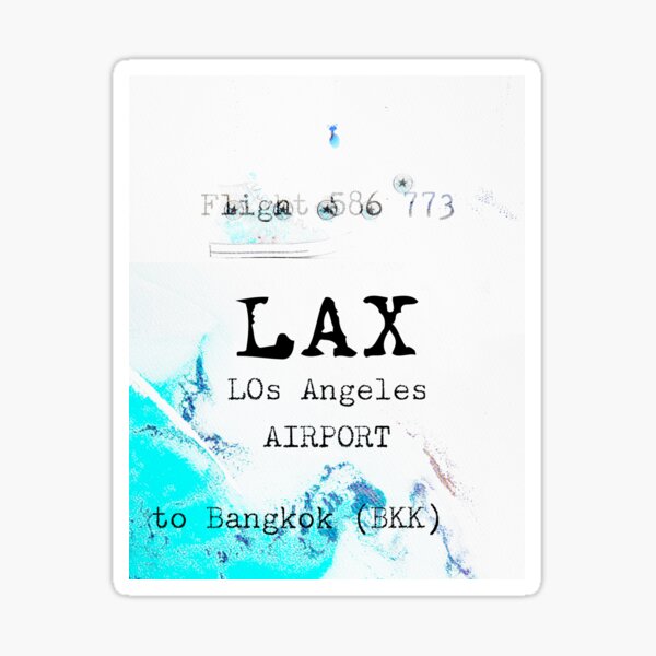 "LAX" Sticker for Sale by Pranatheory | Redbubble