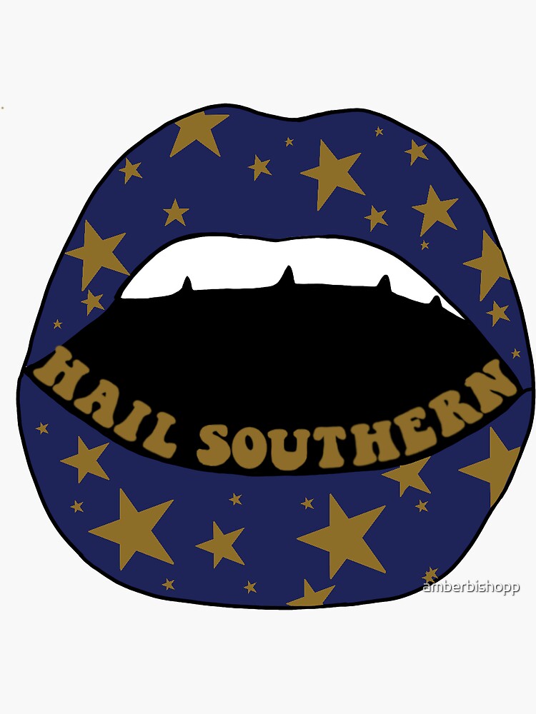 "Hail Southern" Sticker for Sale by amberbishopp | Redbubble
