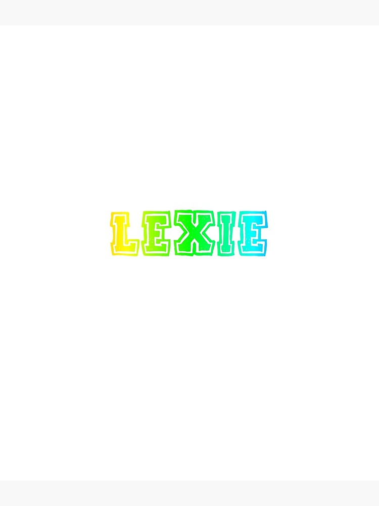 "LEXIE in rainbow color" Poster by pironstouse | Redbubble