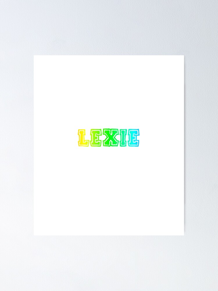"LEXIE in rainbow color" Poster by pironstouse | Redbubble