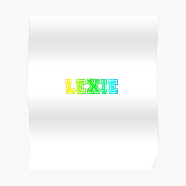 "LEXIE in rainbow color" Poster by pironstouse | Redbubble
