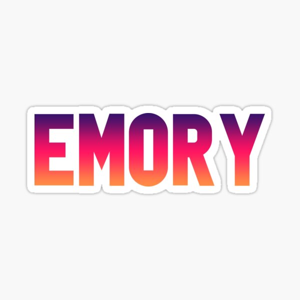 "EMORY" Sticker for Sale by odosolomopo | Redbubble