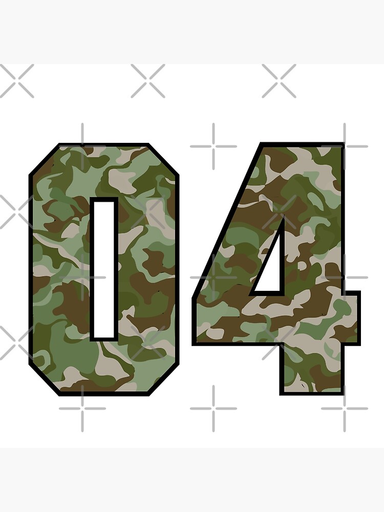 Póster «Ejército Camuflaje Número Cuatro Soldados Lucky Number 4» de ...