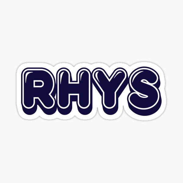 "RHYS" Sticker for Sale by gerarddiviase | Redbubble