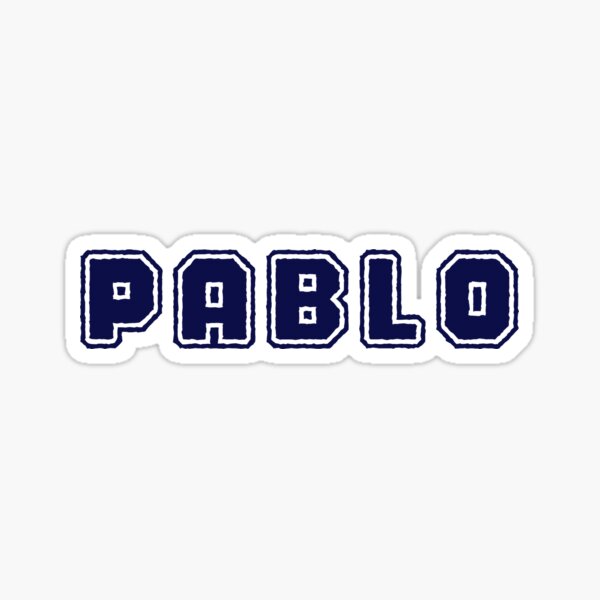 "PABLO" Sticker for Sale by yalinsolomon | Redbubble