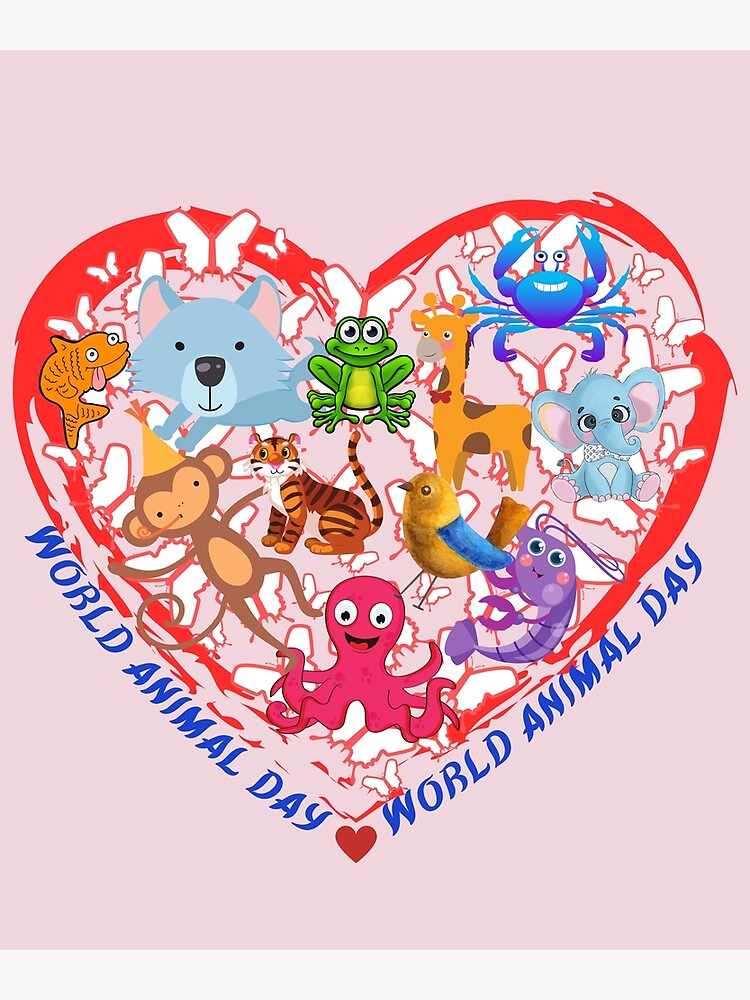 World Animal Day Poster For Sale By Chutinun Redbubble world-animal-day-poster-for-sale-by-chutinun-redbubble