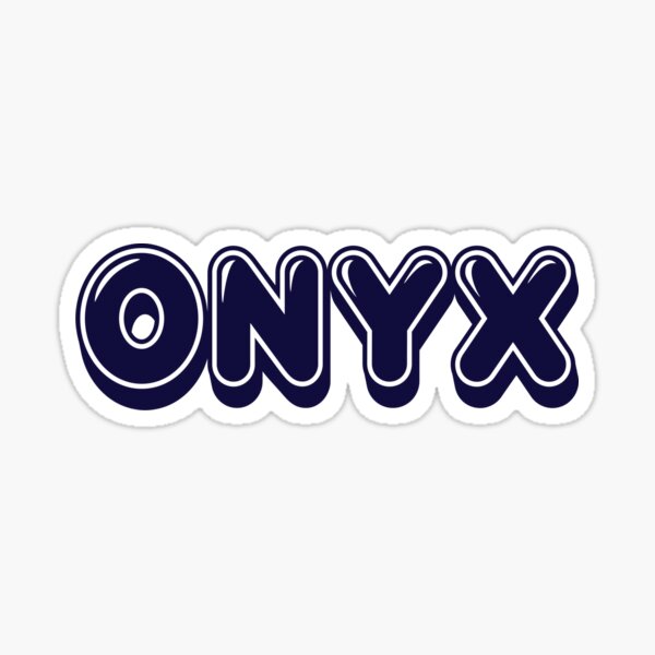 "ONYX" Sticker for Sale by gerarddiviase | Redbubble