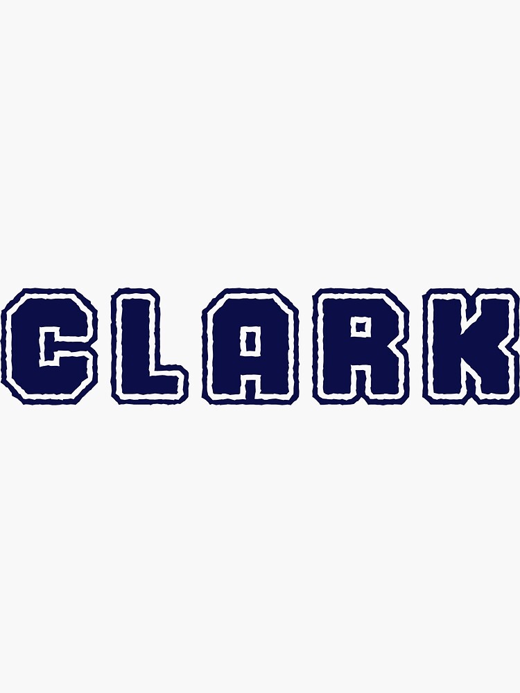 "CLARK" Sticker for Sale by yalinsolomon | Redbubble
