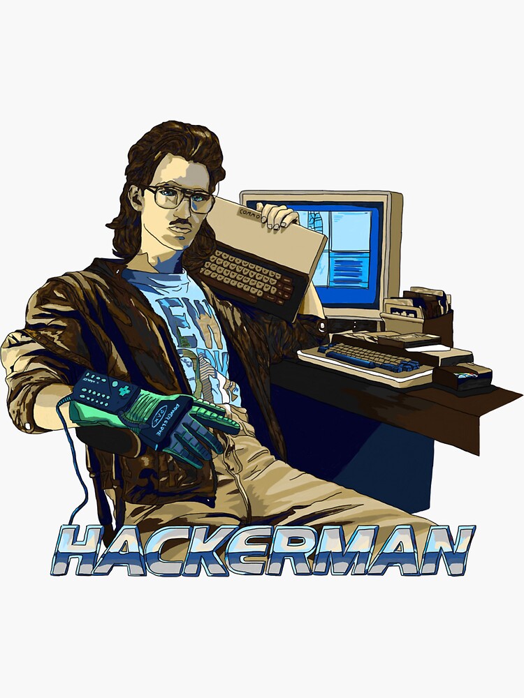 "HACKERMAN" Sticker for Sale by occamslaser | Redbubble