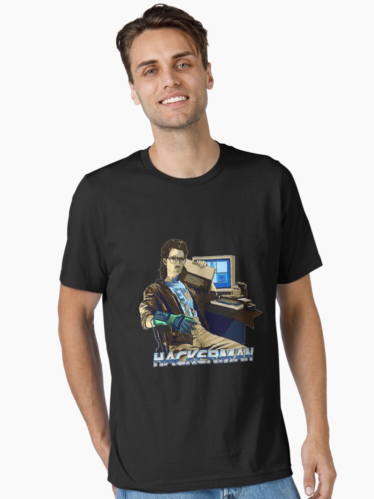 "HACKERMAN" Essential T-Shirt for Sale by occamslaser | Redbubble