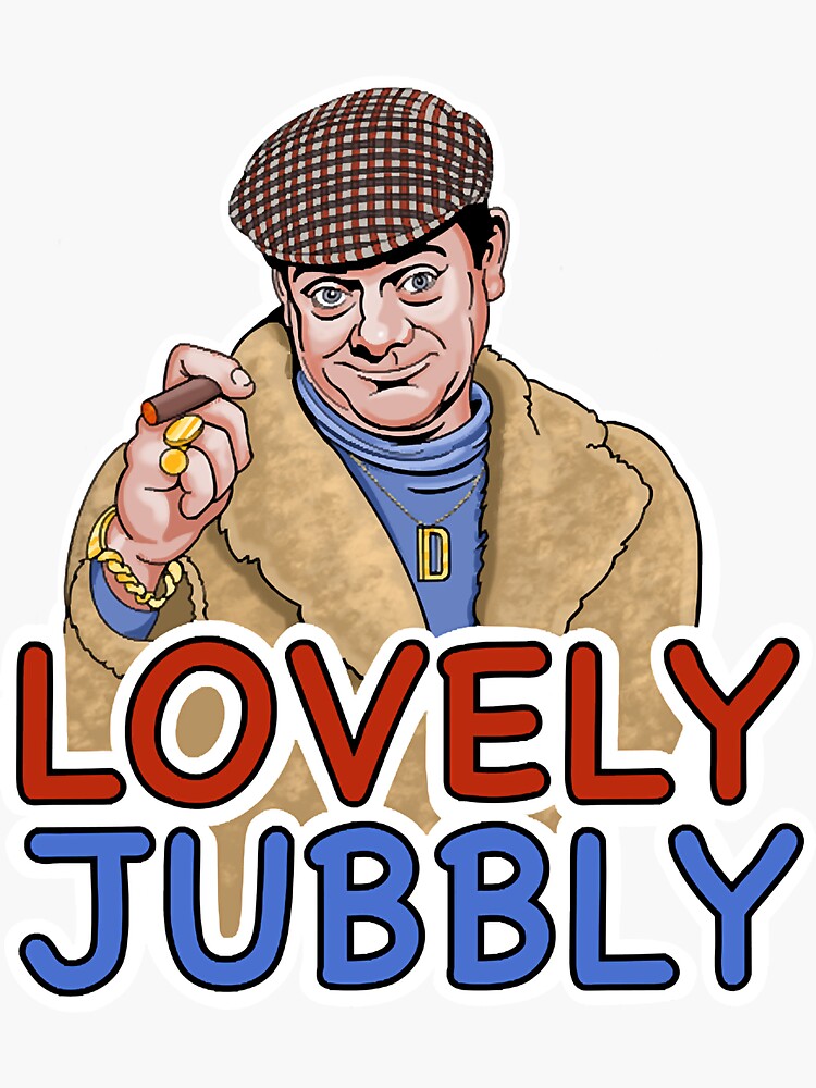 "Lovely Jubbly " Sticker for Sale by ChrisPullen | Redbubble