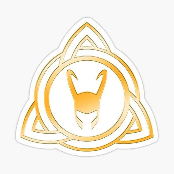 "Loki Gold Badge" Sticker for Sale by menchbb | Redbubble