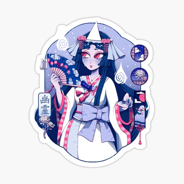 "Ghost Girl " Sticker for Sale by Osazuwa92 | Redbubble