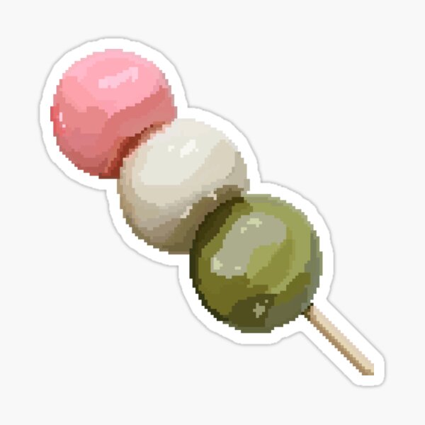 "Pixel art Dango" Sticker for Sale by CeaselessIdeals | Redbubble